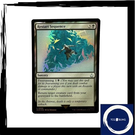 Restart Sequence MTG Universes Beyond Assassins Creed FOIL Shopee Philippines