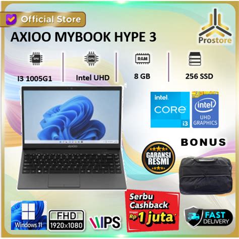Promo AXIOO MYBOOK HYPE I G GB GB W PRO FHD IPS HDMI RESMI DOS LAPTOP Cicil
