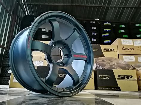 ใครตามหา ทักเลยคราบ Te37 สีน้ำเงิน หยดแดง ขอบ18 กว้าง9 Spp Wheel 🔥