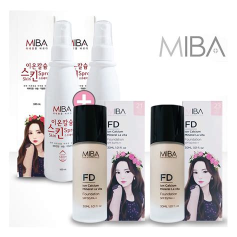 Miba미바 이온칼슘 미네랄 인생 파운데이션 스킨 스프레이 티몬