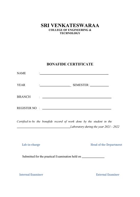 Data Base Practices Record CP4152 1 SRI VENKATESWARAA COLLEGE OF ENGINEERING TECHNOLOGY