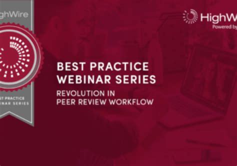 Webinar Recording Revolution In Peer Review Workflow