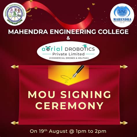 Mahendra Educational Institutions On Linkedin Mou