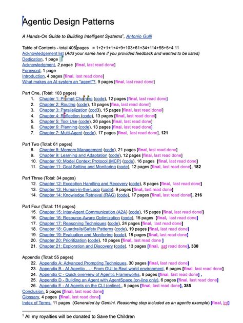 Agentic Design Patterns A Guide To Building Intelligent Systems Antonio Gulli Posted On The