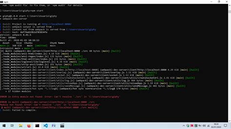 npm can t resolve src stack overflow