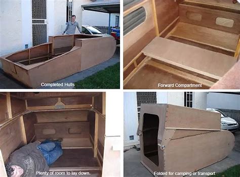 Diy Micro Camper Converts Into A Boat And You Can Get The Plans To