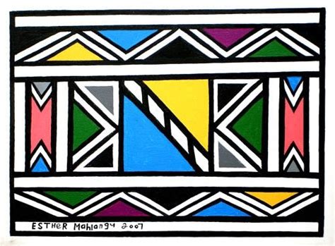 Ndebele Art Template 2025