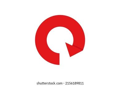 Red Circle Arrow Vector Icon Stock Vector Royalty Free 2156189811