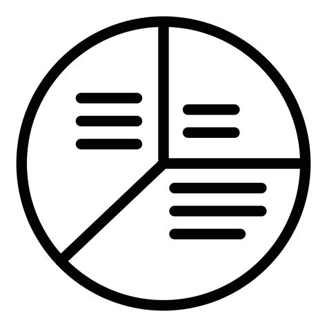 Pie Chart Icon Outline Style 15599709 Vector Art At Vecteezy