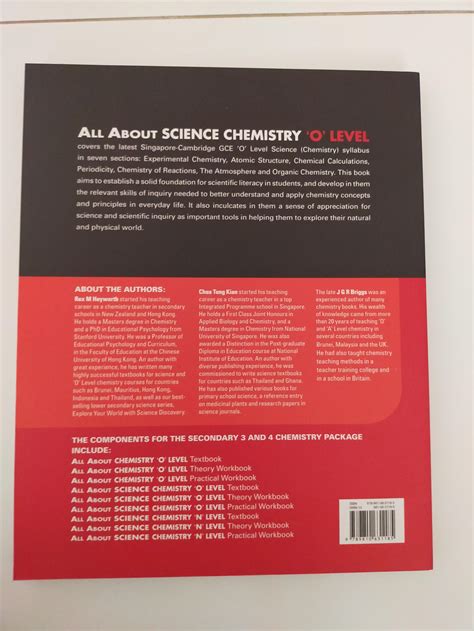 Sec 3 4 Combined Science O Level Chemistry Textbook Hobbies Toys Books Magazines