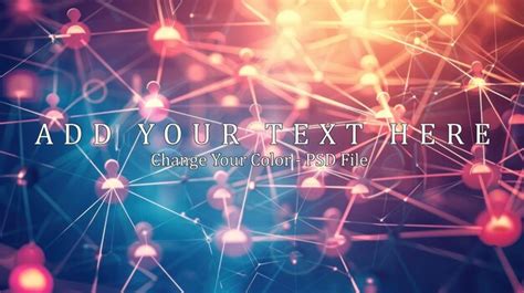 Abstract Network Connections | Premium AI-generated PSD