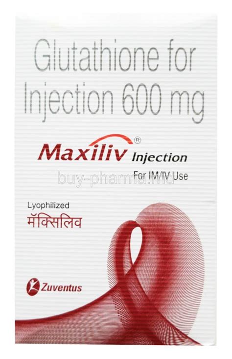 Buy Maxiliv Glutathione Iv Im Injection Online
