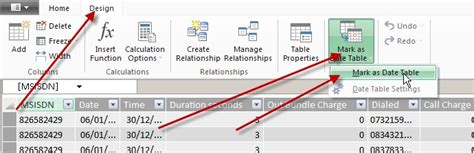 powerpivot date table online excel za