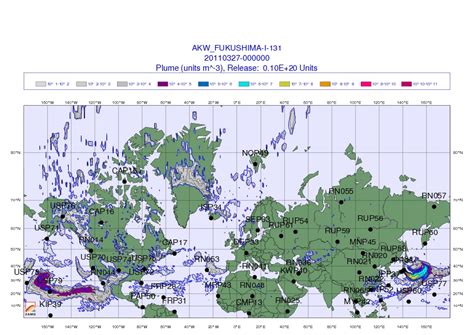 Univercia22 Real Time Radioactivity Distribution In Japan Projected