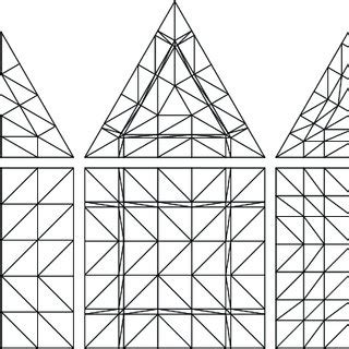Generated Tessellation Patterns Of Triangle And Quad Patch Domains For
