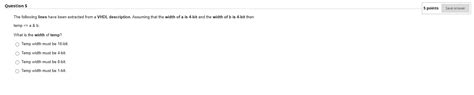 Solved The Following Lines Have Been Extracted From A VHDL Chegg