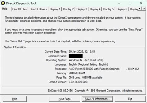 On Windows 11 Home Dxdiag Says Os Is Windows Nt And Directx Is