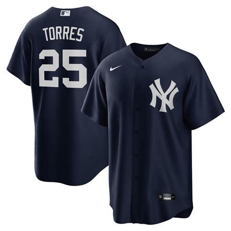 Mens New York Yankees Nike Official Replica Alternate Jersey With Torres 25 Printing Rebel Sport