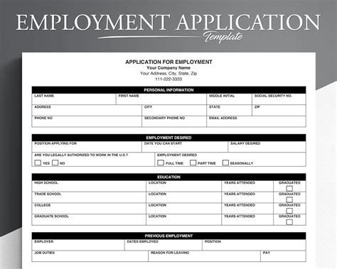 Free Printable Job Application Form Download Free Printable Job Application Form Png Images
