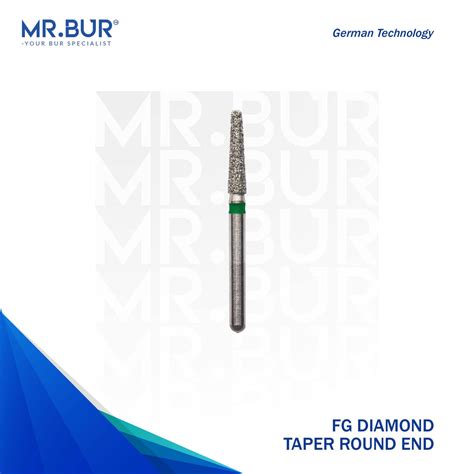Taper Round End Coarse Chamfer Diamond Bur Fg Mr Bur Mr Bur