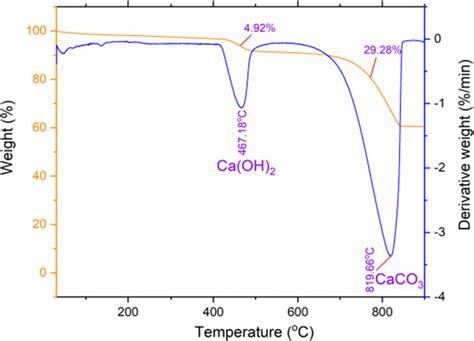 Tga Dsc Curves Of Carbide Sludge Download Scientific Diagram
