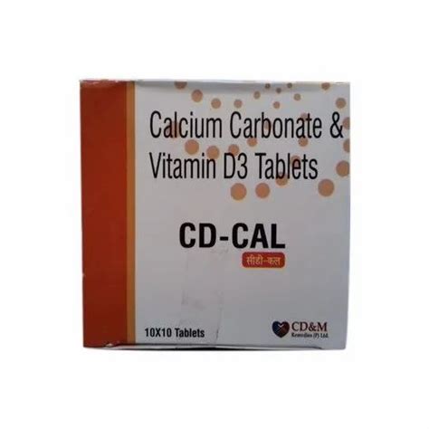 Cdandm Cd Cal Calcium Carbonate And Vitamin D3 Tablets At Rs 600 Box In