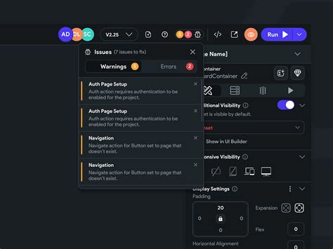 issues in flutterflow by andrew daniels on dribbble