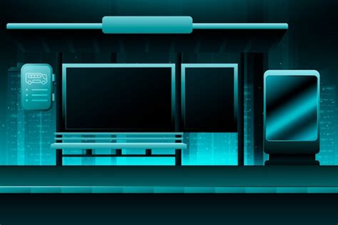 Free Vector Gradient Digital Signage Illustration