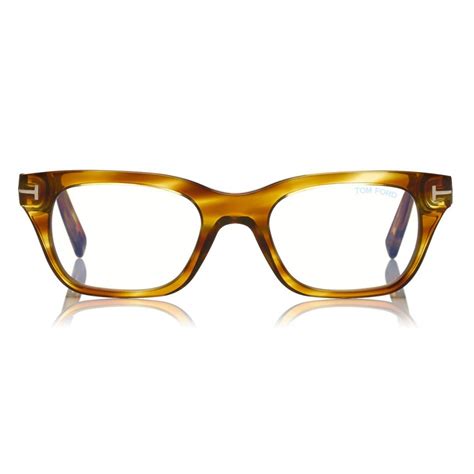 Tom Ford Blue Block Optical Glasses Square Optical Glasses Opal