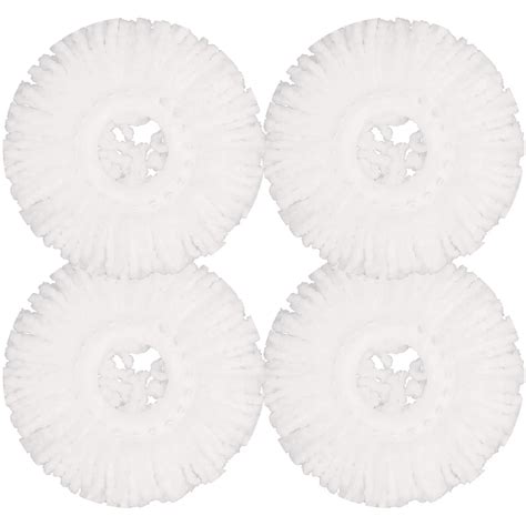 4 Pack Mop Head Replacement For Hurricane Spin Mop Replacement Head Microfiber Spin Mop