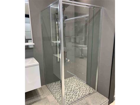 Crystaltech Pivot And Panel Silver Shower Enclosure Combo Cte8090 900