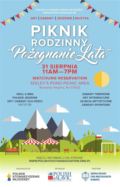 Piknik Rodzinny Po Egnanie Lata Sierpnia Watchung Nj Rampa Tv