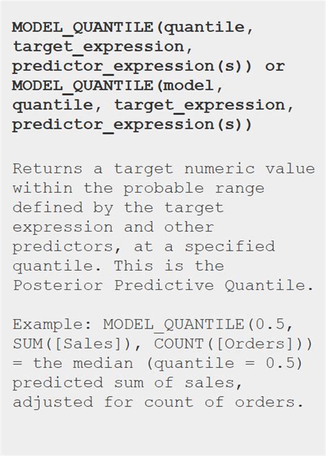 Quantile Models In Tableau The Data School