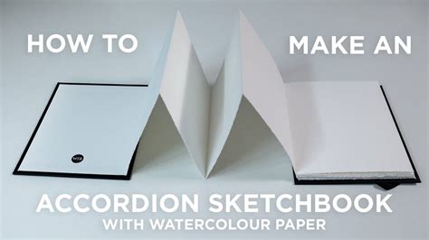 How To Make An Accordion Sketchbook With Watercolour Paper