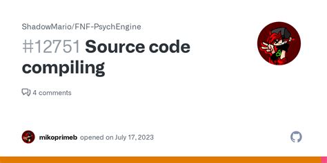 Source Code Compiling · Issue 12751 · Shadowmariofnf Psychengine · Github