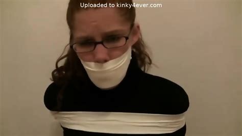 Stacie Microfoam Gagged White Tape Wrapped Eporner