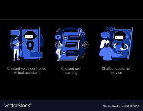 Smartphone Voice Application Abstract Concept Vector Image