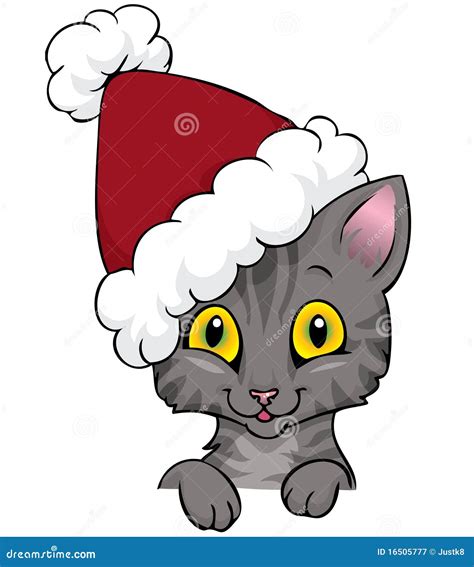 Weihnachtskatze Lizenzfreie Stockfotografie Bild 16505777