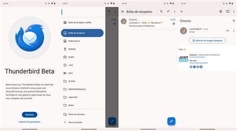 Thunderbird Le Client Mail Open Source Débarque Sur Android