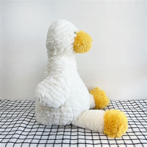 어글리 뽀글이 화이트 오리 인형 M사이즈 감도 깊은 취향 셀렉트샵 29cm