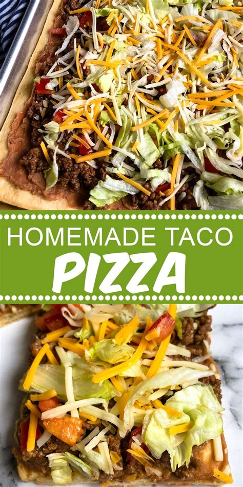 Homemade Taco Pizza Recipe So Easy Recipe