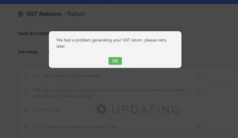 Vat Return Not Working Support Quickfile