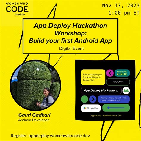 appdeployhackathon android devcommunity wwcode wwcodemobile