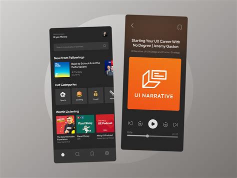 Podcast Ui Designs Themes Templates And Downloadable Graphic Elements