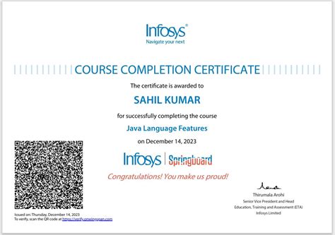 Sahil Kumar On Linkedin Infosysspringboard Javaprogramming