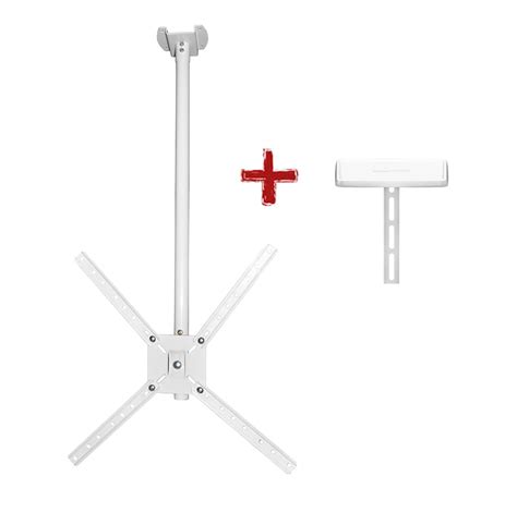 Suporte Tv Teto Telescópio 10 à 55 Polegadas Brasforma Sbrp150b Branco