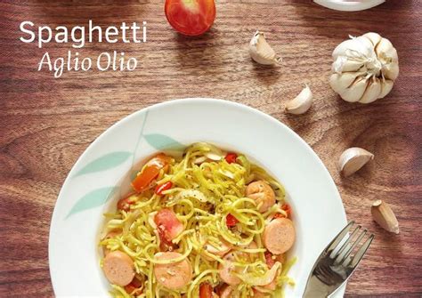 Resep Spaghetti Aglio Olio Oleh Veni Km Cookpad