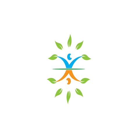 Conception De Vecteur De Caractère Humain Logo Signe Illustration