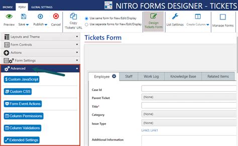 Common Steps In Nitro Forms Designer Crow Canyon Software Support