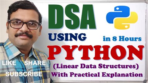 linear data structures and algorithms in python 8 hour deep dive with code dsa using python